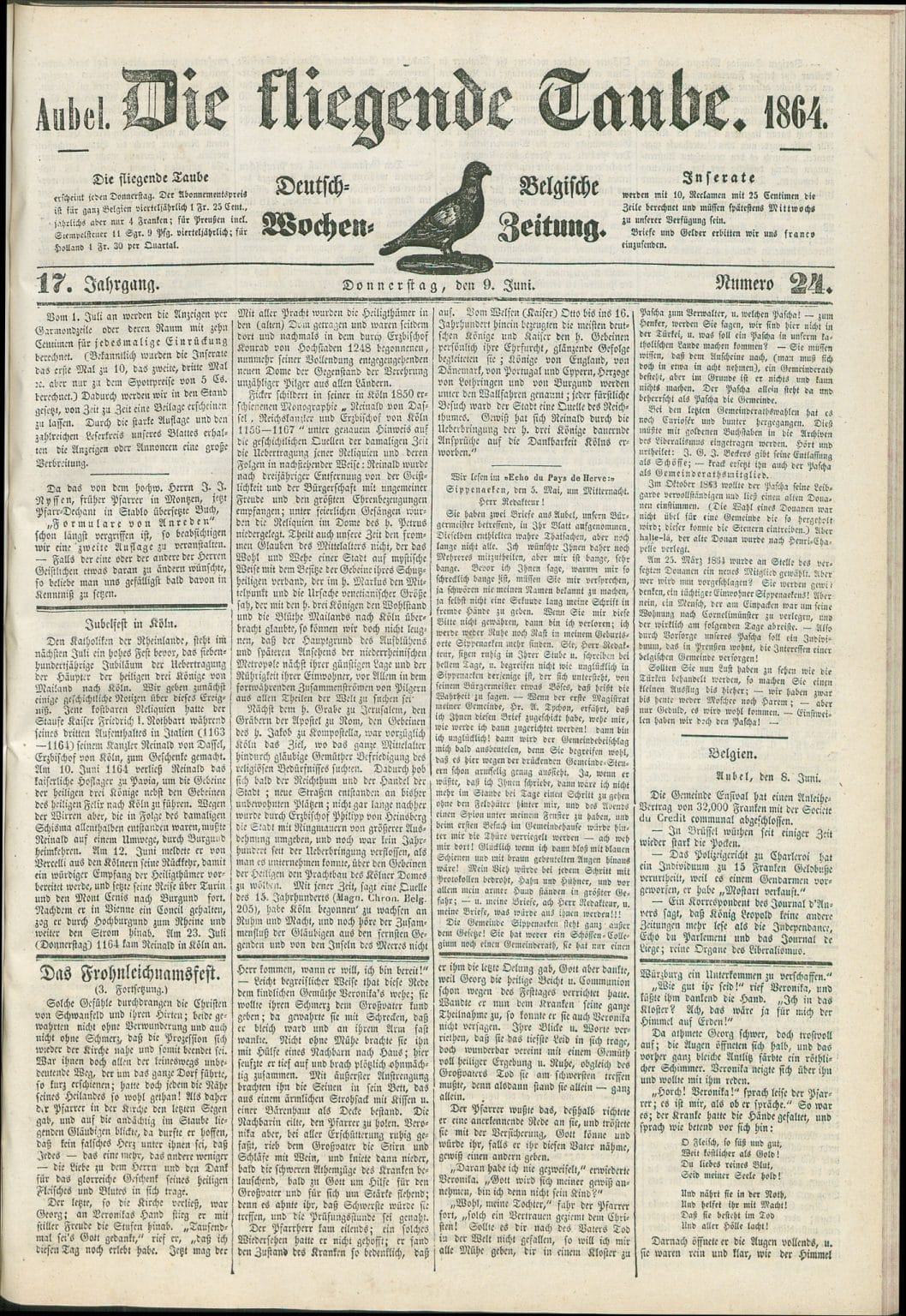 The BelgicaPress portal of KBR now includes newspapers from the German ...